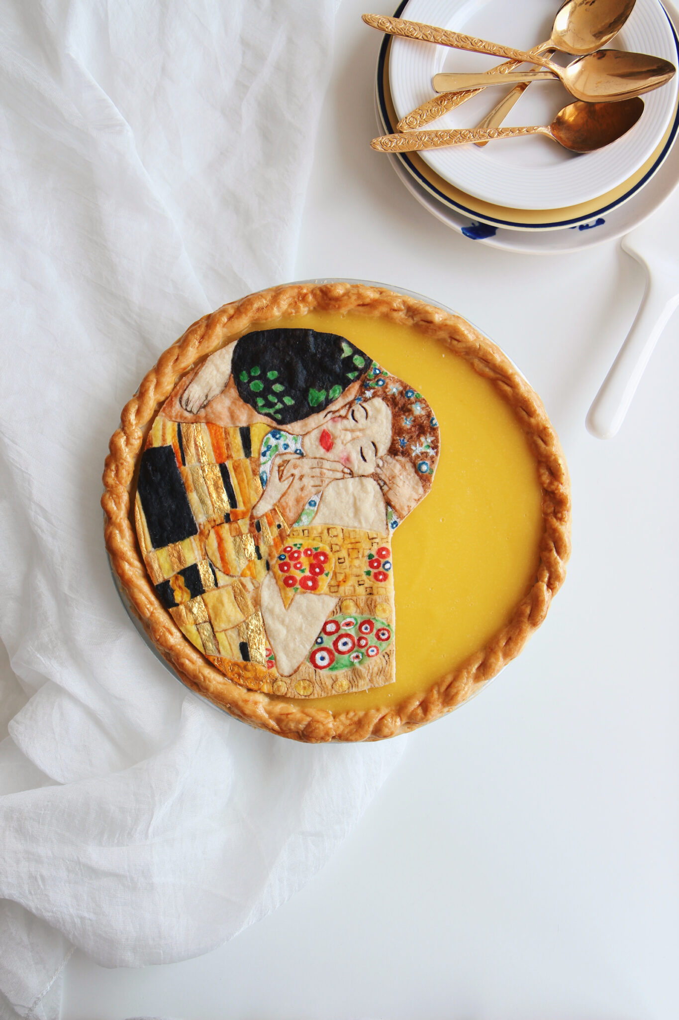 Klimt Klemon Pie | La Pêche Fraîche - La Pêche Fraîche